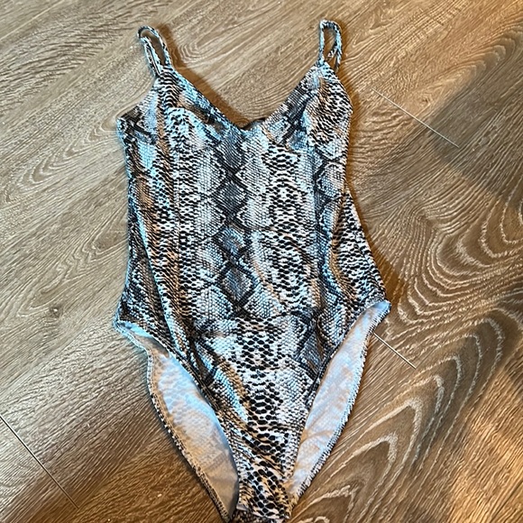 SHEIN | Tops | Snakeskin Bodysuit | Poshmark